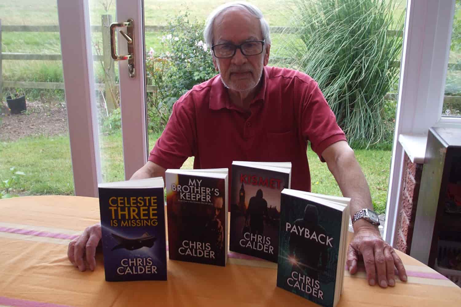 Chris, 82, became a novelist in his seventies, while recovering from an ...