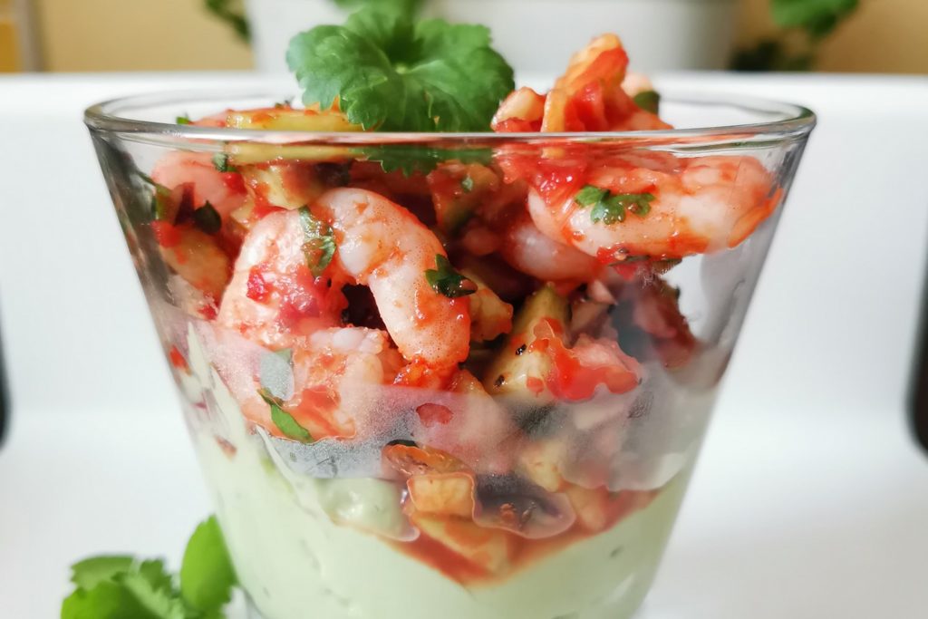 Spicy prawn cocktail with avocado recipe - Rest Less