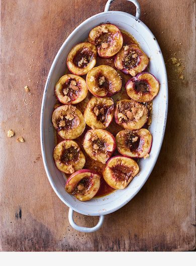 Baked Toffee Peaches from Just One Pan by Jane Lovett - Rest Less