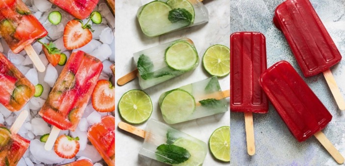 Alcoholic Ice Lollies: Pimms, Gin & Tonic, Raspberry Prosecco - Rest Less