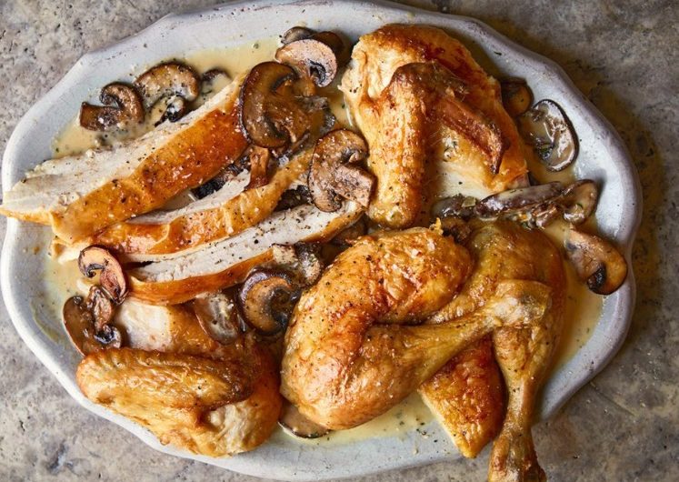 Roast Chicken with Comté Mushroom Sauce - Rest Less